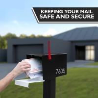 China Outdoor Post Mount Aluminum Mailbox with Welded Construction and Anti-Rust Feature for sale