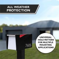 China Outdoor Post Mount Aluminum Mailbox with Welded Construction and Anti-Rust Feature for sale