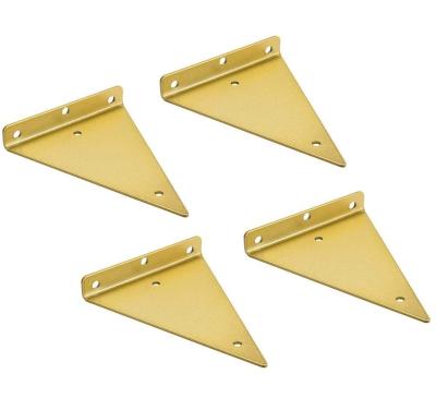 China Zinc Plating Heavy Duty Triangle Bracket for DIY Floating Shelves Gold Shelf Brackets for sale