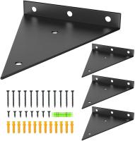 China Zinc Plating Heavy Duty Triangle Bracket for DIY Floating Shelves Gold Shelf Brackets for sale