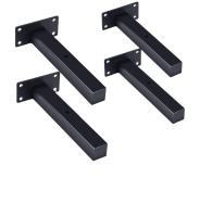 China Custom Power Coating Heavy Duty Shelf Bracket 4mm/6mm Thickness 15-25 Days Lead Time for sale