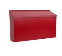 China Large Capacity Steel Wall Mounted Mailbox with Sloped Roof Design and Powder Coating for sale