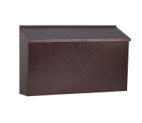 China Large Capacity Steel Wall Mounted Mailbox with Sloped Roof Design and Powder Coating for sale