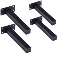 China Custom Power Coating Heavy Duty Shelf Bracket 4mm/6mm Thickness 15-25 Days Lead Time for sale