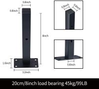 China Custom Power Coating Heavy Duty Shelf Bracket 4mm/6mm Thickness 15-25 Days Lead Time for sale