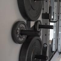 China Wall Mount Tube Power Cage Weight Plate Storage Rack Attachment with Metal Pin Bracket for sale