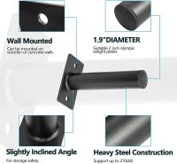 China Wall Mount Tube Power Cage Weight Plate Storage Rack Attachment with Metal Pin Bracket for sale