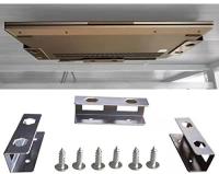 China Under Desk Laptop Holder Aluminum Mount Bracket for Carbon Steel Laptop Organizer Rack for sale