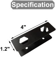 China Under Desk Laptop Holder Aluminum Mount Bracket for Carbon Steel Laptop Organizer Rack for sale