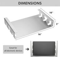 China Excellent Heat Dissipation Under Table Shelf with Single Tier and Powder Coating Finished for sale