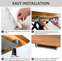 China Excellent Heat Dissipation Under Table Shelf with Single Tier and Powder Coating Finished for sale