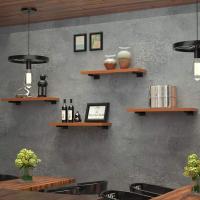 China Shelf Bracket 10 Inch Heavy Duty Frosted Black Wall Shelf Brackets for Floating for sale