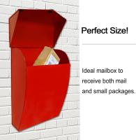 China Mail Holder Decorative Metal Street Modern Mail Box Outdoor Wall Mounted Letterbox for sale