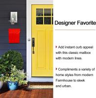China Mail Holder Decorative Metal Street Modern Mail Box Outdoor Wall Mounted Letterbox for sale