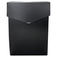 China Galvanized Steel Black Mailbox Rust Resistant Wall Mount Parcel Drop Box for Outdoor for sale