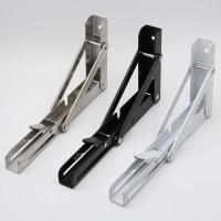 China Triangle Adjustable Table Bench Support Folding Brackets for 90 Degree Wall Mounting for sale