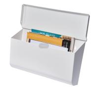 China Black Outdoor Horizontal Style Metal Mailbox for Townhouse Rustproof 0.8mm Thickness for sale