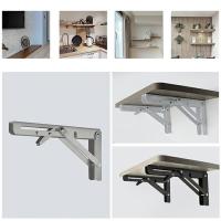 China Triangle Adjustable Table Bench Support Folding Brackets for 90 Degree Wall Mounting for sale