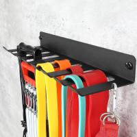 China Installation Type Wall Mounted Gym Rack Organizer Multi-Purpose Workout Gear Hanger for sale