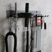 China Installation Type Wall Mounted Gym Rack Organizer Multi-Purpose Workout Gear Hanger for sale