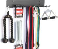 China Powder Coating Gym Storage Rack Hook Flexible Gym Wall Organizer for Resistance Bands for sale