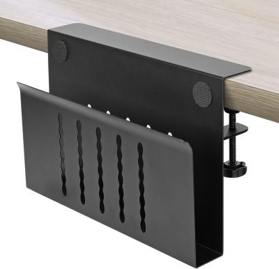 China Adjustable Side Desk Laptop Holder with File Clamp-On Organizer and Magnetic Pen Holder for sale