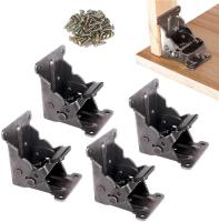 China 63mmx68mmx54mm Lock Extension Table Bed Leg Feet Steel Folding Foldable Support Bracket for sale