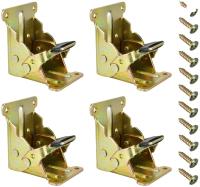 China Triangle Bracket Folding Leg Hinge with Lock Extension Support and Screws Included for sale