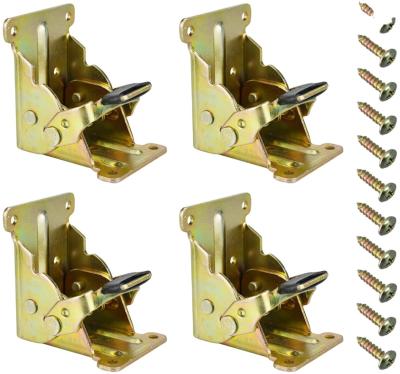 China Triangle Bracket Folding Leg Hinge with Lock Extension Support and Screws Included for sale