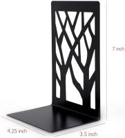 China Single Tier Home Book Storage Heavy Duty Metal Book Stopper with Powder Coating White for sale