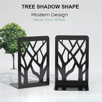 China Single Tier Home Book Storage Heavy Duty Metal Book Stopper with Powder Coating White for sale