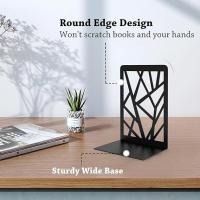 China Single Tier Home Book Storage Heavy Duty Metal Book Stopper with Powder Coating White for sale