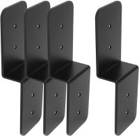 China Heavy Duty Steel Black Z Brackets 6