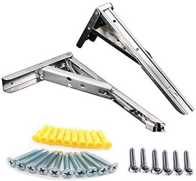 China Customized Wall Mount Support for Undermount Sinks Spring Stainless Steel Fold Bracket for sale