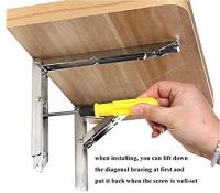 China Customized Wall Mount Support for Undermount Sinks Spring Stainless Steel Fold Bracket for sale