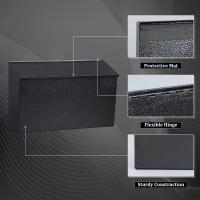 China Wall Mount Mailbox Heavy Duty Post Galvanized Steel Box with Durable ANTI-RUST Design for sale