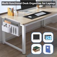 China Convenient Desk Side Laptop Holder with Pen Holder and No Drill Cable Management Tray for sale