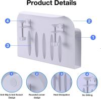 China Convenient Desk Side Laptop Holder with Pen Holder and No Drill Cable Management Tray for sale