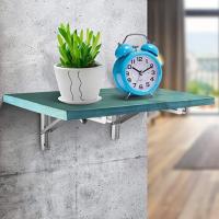 China Customized Space Saving Collapsible Shelf Bracket for Bench Table Fold for sale