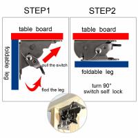China Folding Bracket Self Lock Extension Table Bracket Hinge Metal Drop Leaf Supports for Table for sale