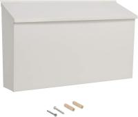 China Stylish and Convenient White Powder Coating Wall Mounted Metal Mailbox for Your Mail for sale
