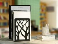 China Installation Type Wall Mounted Floating Shelves with Tree Design Book Ends for sale