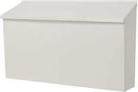 China Stylish and Convenient White Powder Coating Wall Mounted Metal Mailbox for Your Mail for sale
