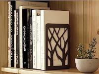 China Installation Type Wall Mounted Floating Shelves with Tree Design Book Ends for sale