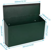 China Metal Wall Mounted Mailbox for Outdoor Garden Hardware Heavy Duty Steel 0.8mm Thickness for sale