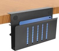 China Clamp Mount Under Hanging Desk Organizer for Laptop Stand Tablet iPad books Holder for sale
