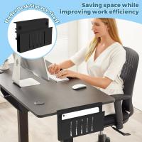 China Clamp Mount Under Hanging Desk Organizer for Laptop Stand Tablet iPad books Holder for sale