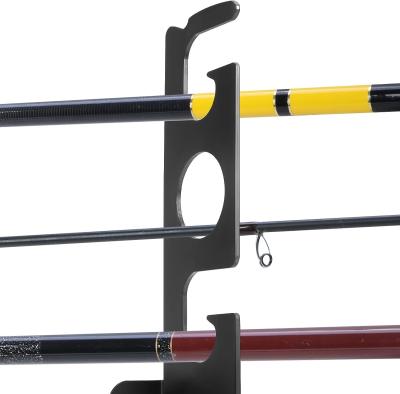 China Customized Color Wall Mounted Fishing Pole Holder Perfect for Garage and Basement for sale