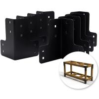 China Sturdy Steel Angle Brackets for Building Your Shop Table Workbench Corner Bracket Kit for sale