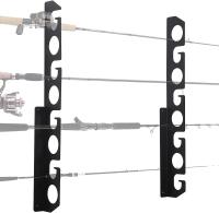 China Behind Doors Fishing Rod Storage Rack Holds 9 Rods for Home Store Cabin Garage Basement for sale